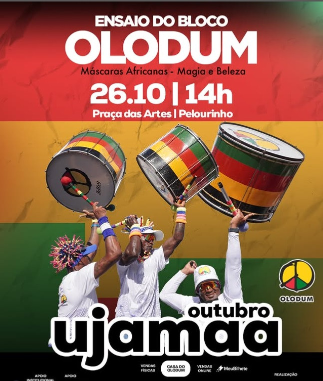 Ensaio do Bloco Olodum - Outubro UJAMAA - Salvador da Bahia